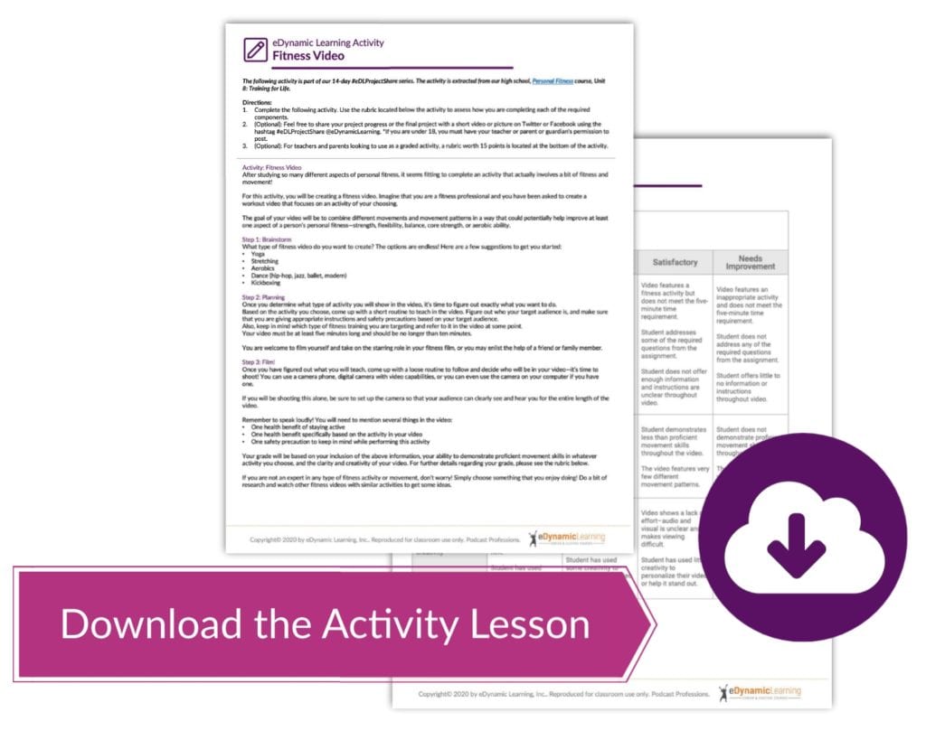 Activity: Fitness Video - eDynamic Learning
