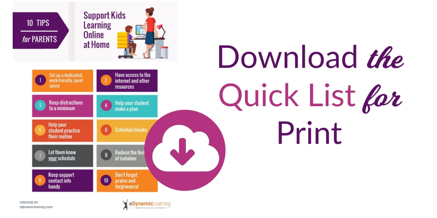 10 Tips for Parents to Support Kids Learning Online at Home - eDynamic ...